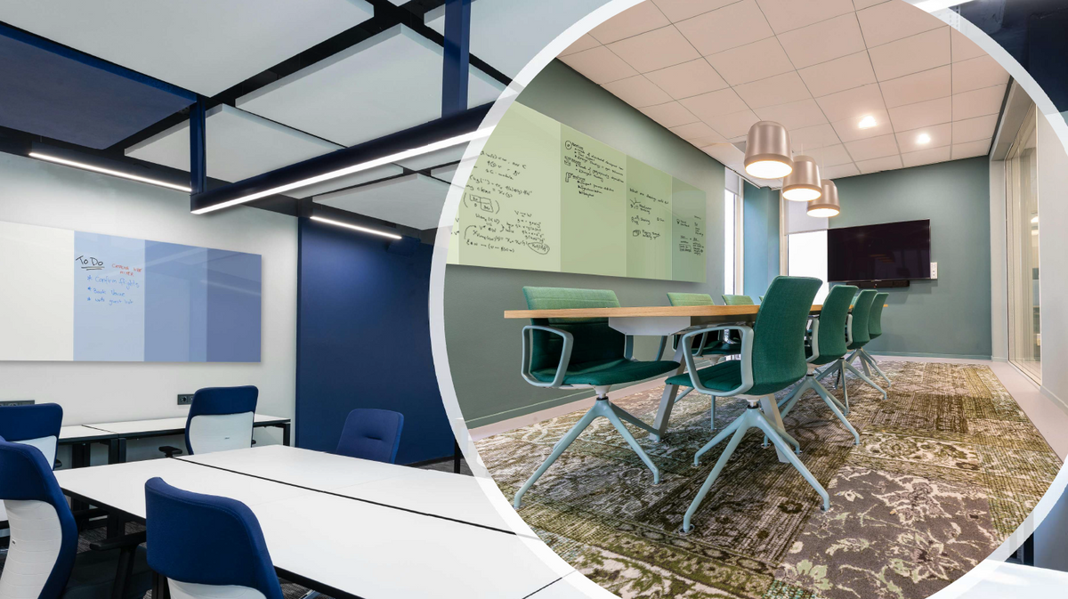 Floating Magnetic Glassboard Various Colours 900 x 600mm – The ...