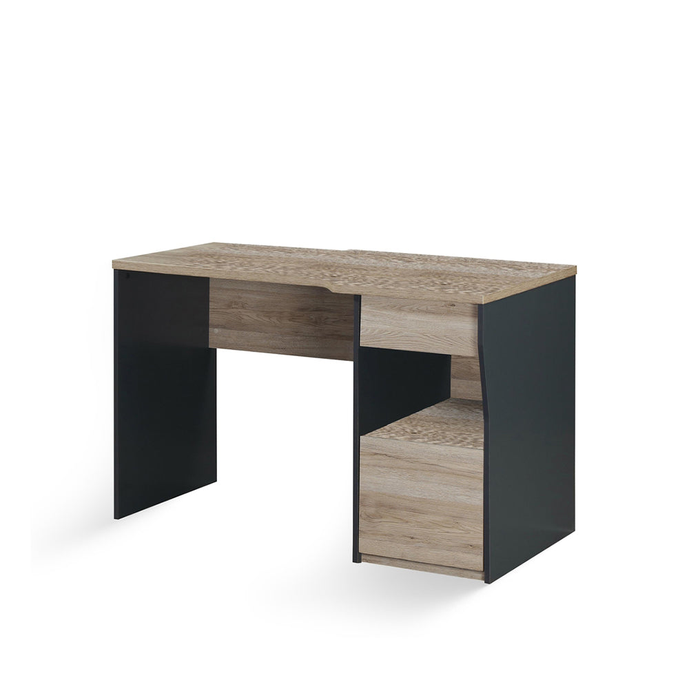 Colorado Computer study desk - S/oak & DG – The Whiteboard Shop