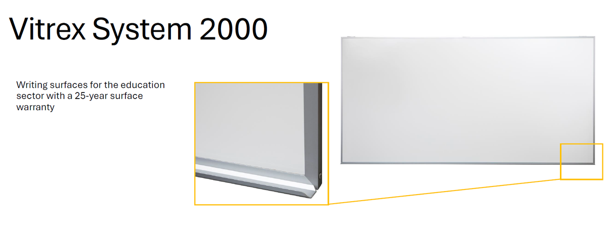 Vitreous Enamel Vitrex System 2000 Whiteboards - Various Sizes – The ...