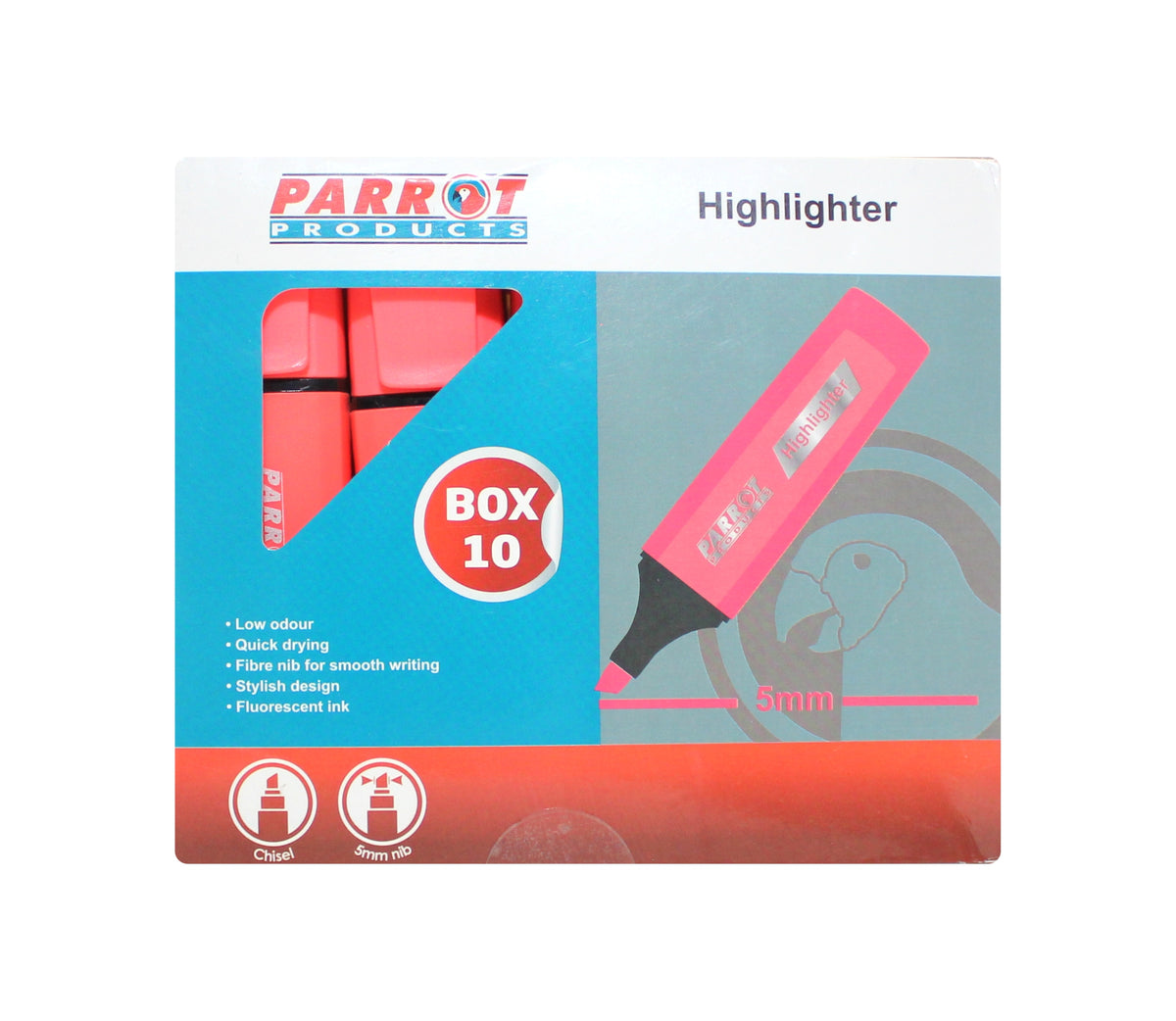 Marker Highlighter Box 10 Pink – The Whiteboard Shop